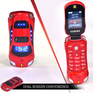 Buy Car Flip Phone with Dual Screen & Dual SIM + Free Wireless ...