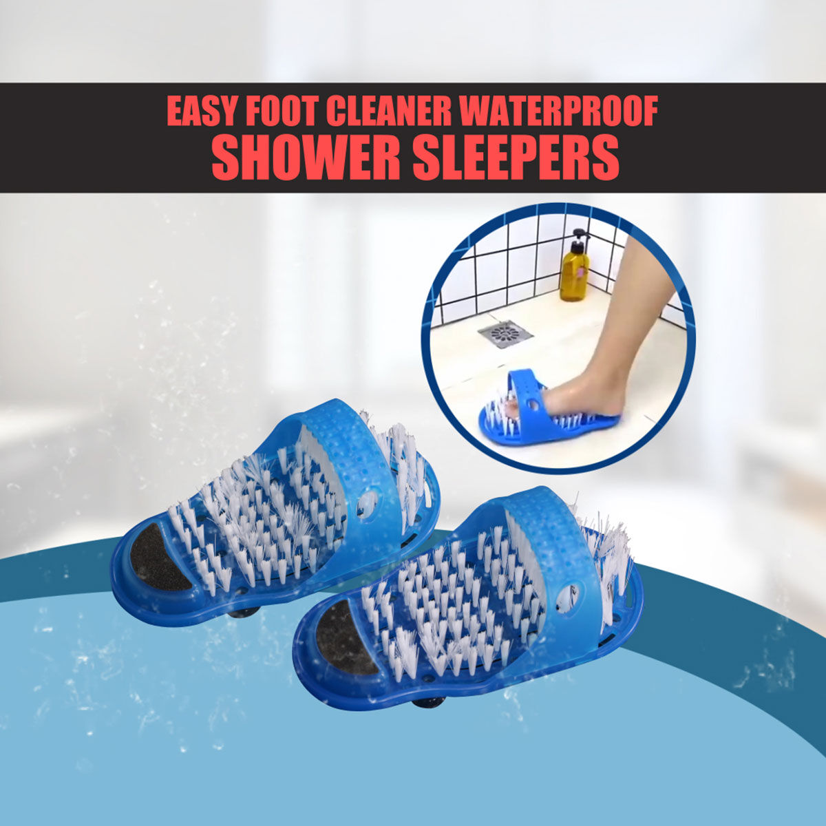 Buy Easy Foot Cleaner Waterproof Shower Sleepers (FCS) Online at Best ...