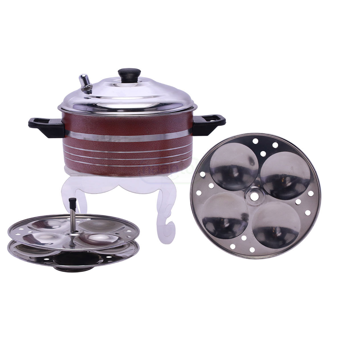 Buy Stainless Steel Multi Cooker + 12 Cavity Idli Rack (1MC3) Online at ...