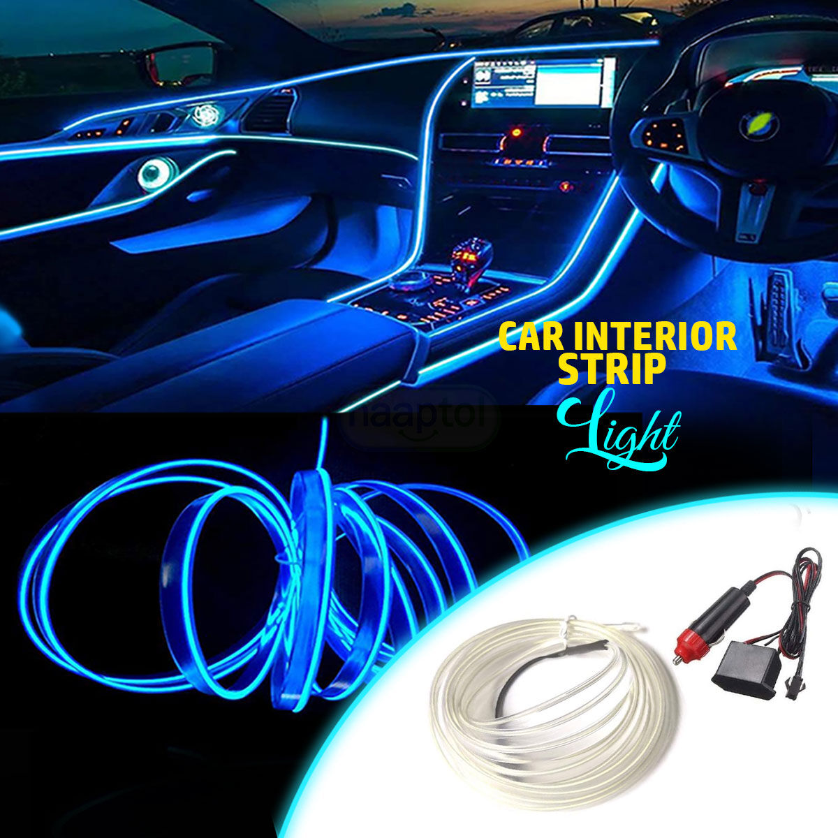 Buy Car Interior Flexible Strip Light (CIFSL) Online at Best Price in ...
