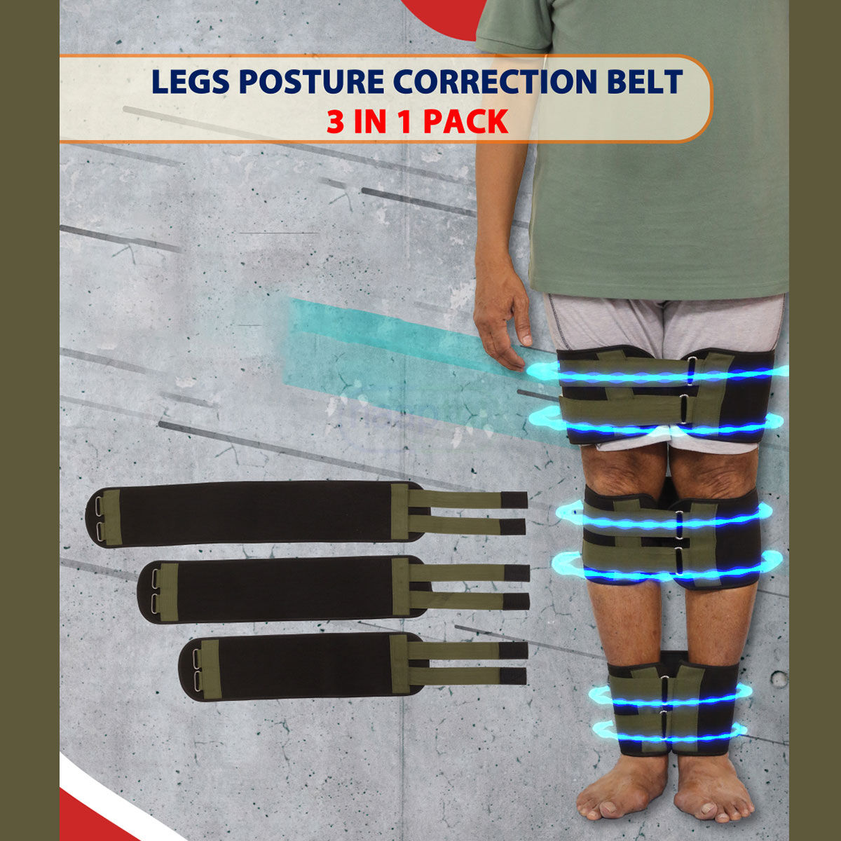 Buy Legs Posture Correction Belt 3 In 1 Pack (HE13) Online at Best ...
