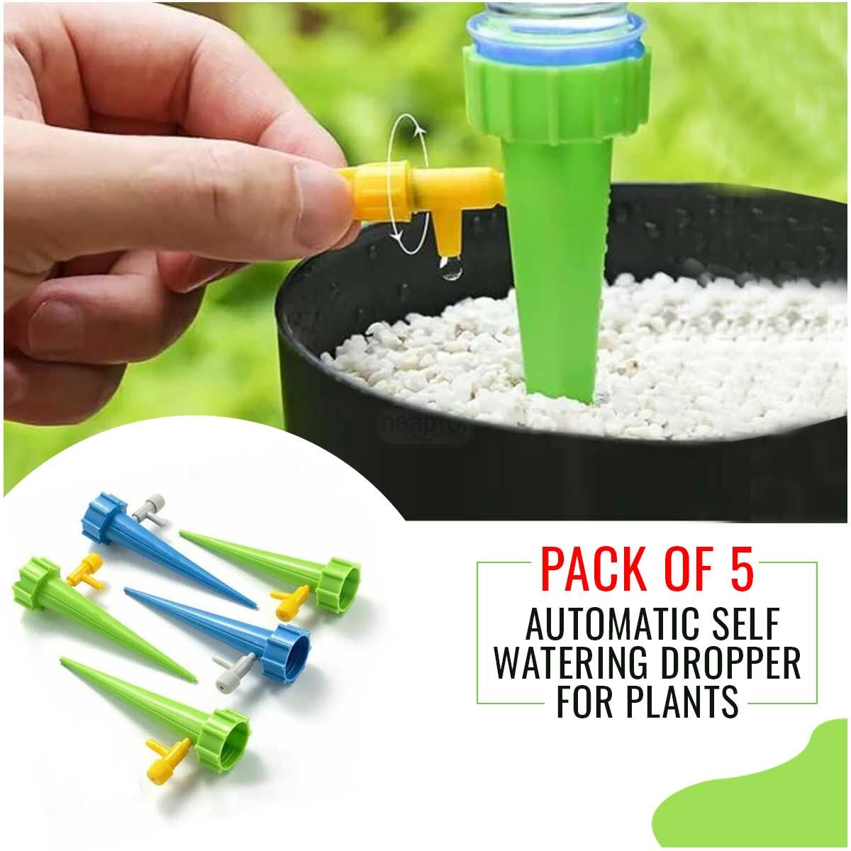 Buy Pack of 5 Automatic Self Watering Dropper For Plants (PWDP5) Online ...