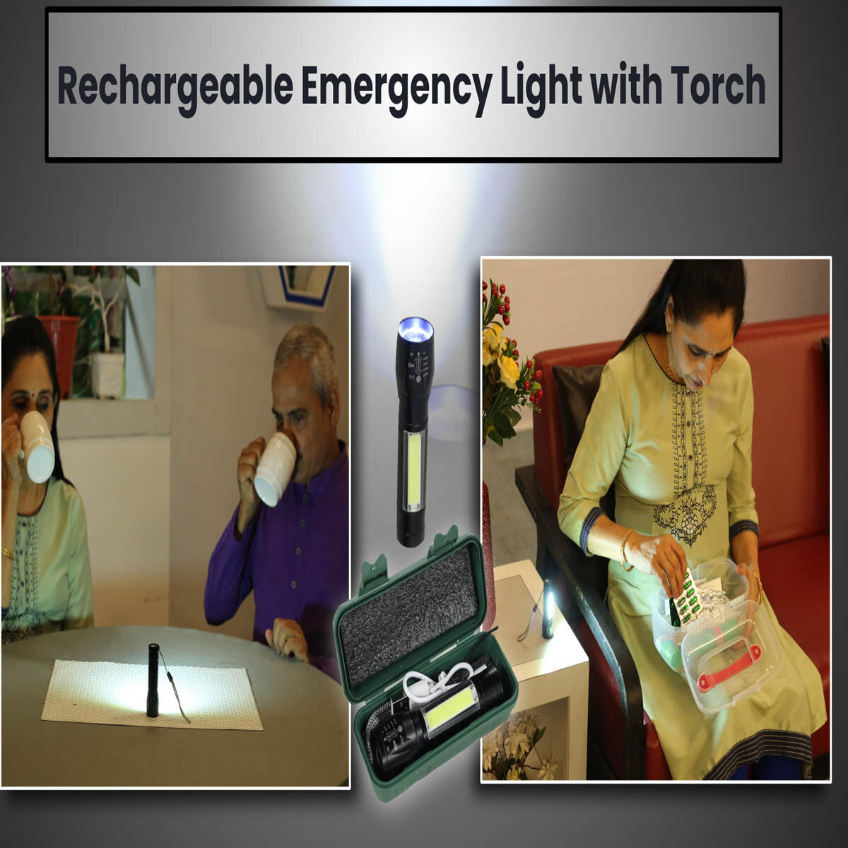 Buy Rechargeable Emergency Light with Torch Online at Best Price in ...