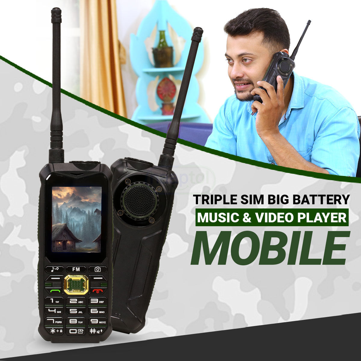 Buy Big Battery Big Mobile Triple Sim Phone (K777) Online at Best Price ...